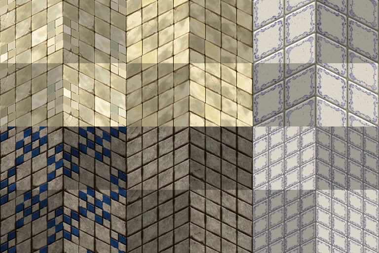 Isometric Wall Texture Pack - Isometric Tile 2 - 128x128.png | OpenGameArt.org